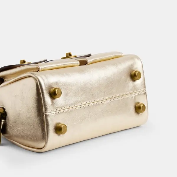 Coach Twin Pocket Bag - Dark Brass/Light Gold | Editorialist